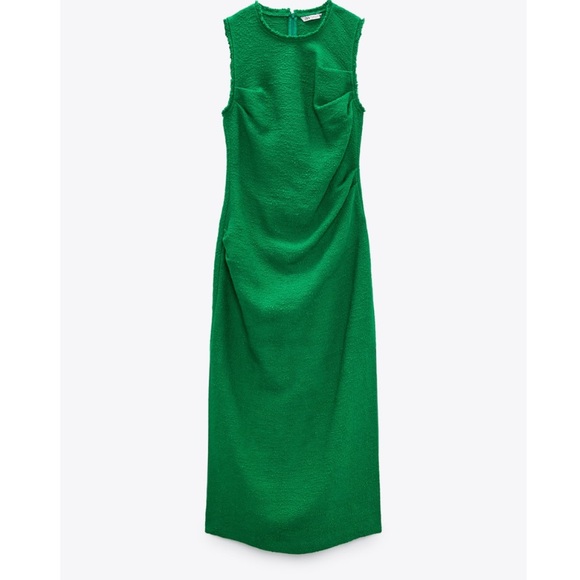 Zara | Dresses | Zara Long Textured Weave Dress | Poshmark